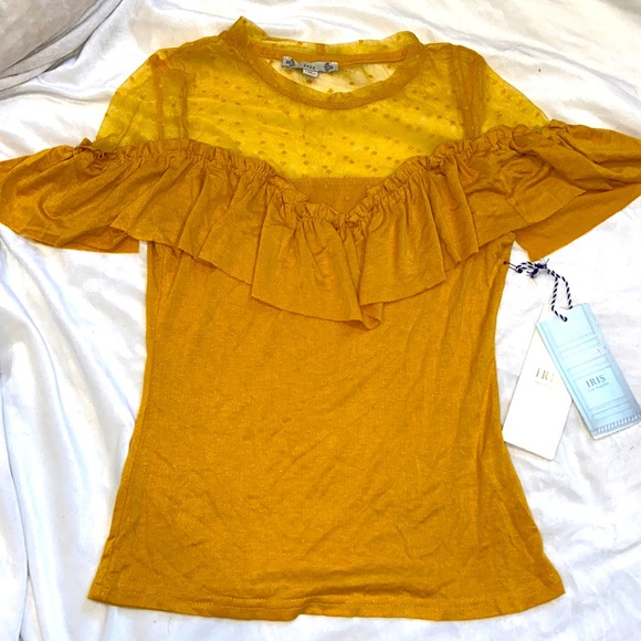 iris | Tops | Iris Yellow Blouse | Poshmark